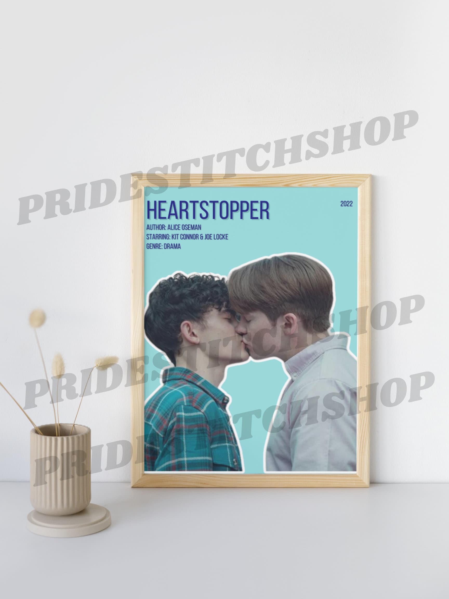 Heartstopper Kiss Scene Poster Heartstopper Alice Oseman Nick Nelson ...