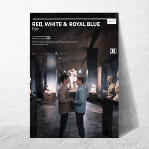 Red, White & Royal Blue Minimalist Movie Poster Modern Digital Download ...