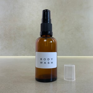 50ml Travel Set Amber Glass Mist Spray / Pump Dispenser / Glass Dropper ...