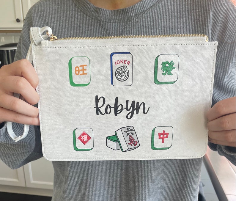 Custom Mahjong Bag, Personalized Mahjong Purse, Personalized Mahjong ...