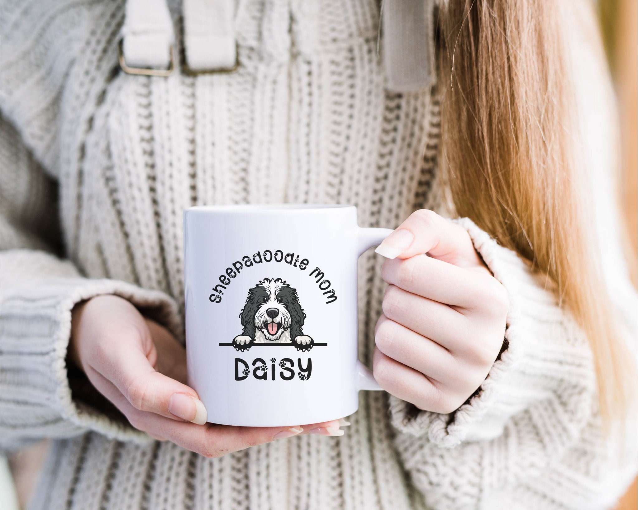 Personalized Dog Owner Gift, Sheepadoodle Mug, Sheepadoodle Gifts ...