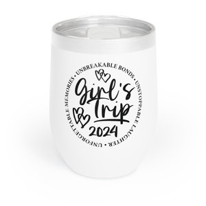 Girls Trip Wine Tumbler, Girls Trip 2024 Tumbler, Girls Trip 2024 Glass ...