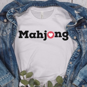 Mahjong Short Sleeve Tee, Mahjong Shirt, Mahjong Tshirt, Mahjong ...