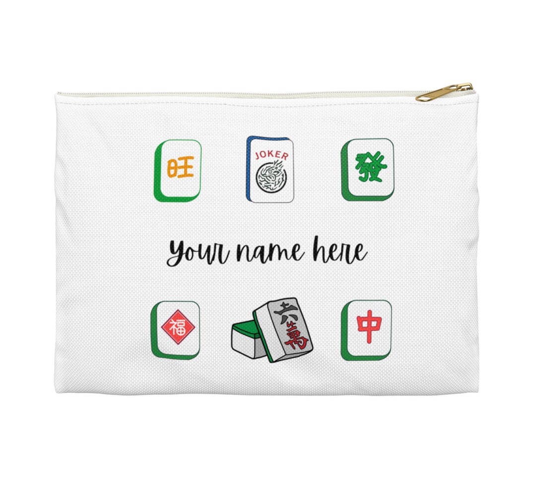Personalized Mahjong Bag, Custom Mahjong Bag, Monogram Mahjong Bag ...