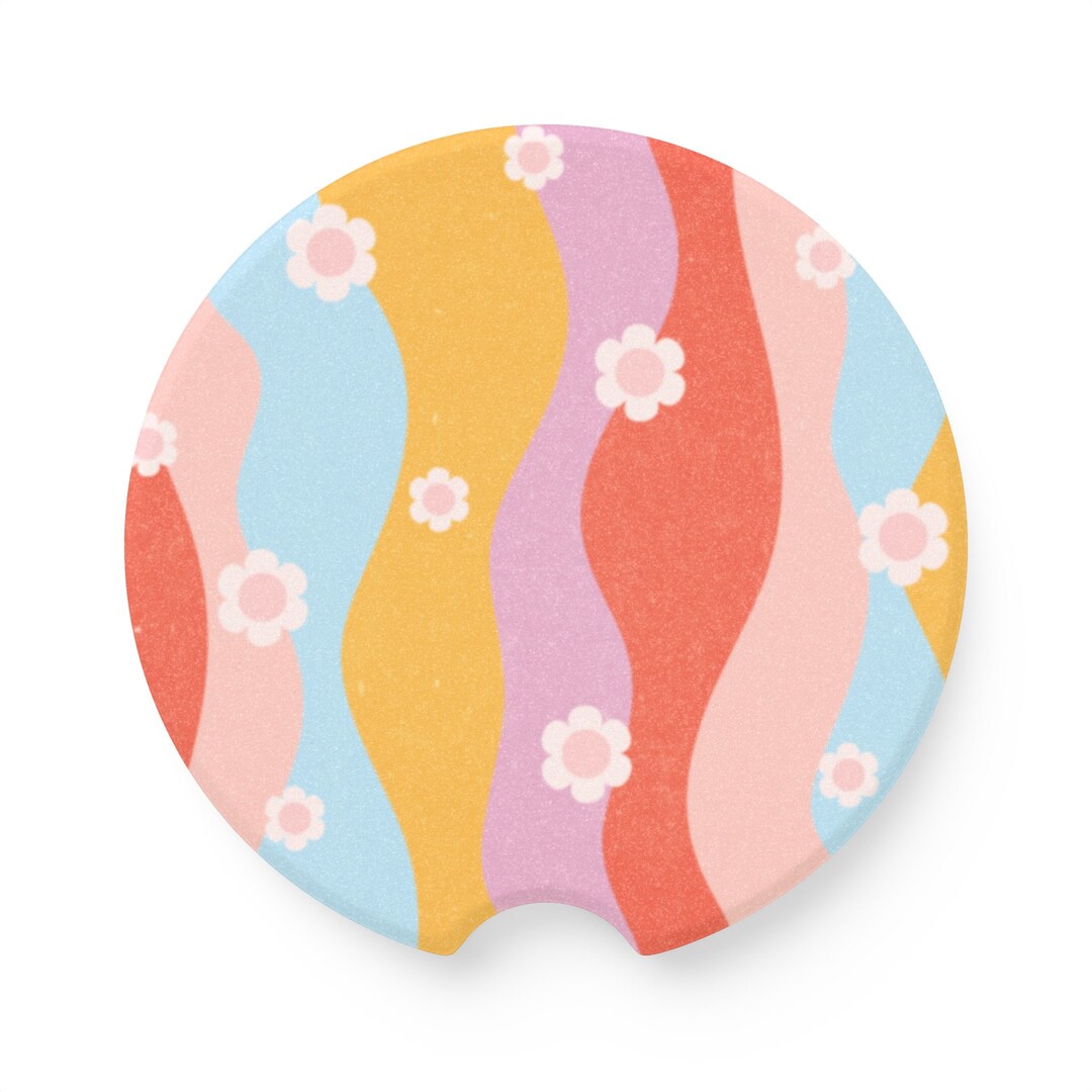 Daisy Coaster, Daisy Coasters, Groovy Coasters, Retro Daisy Coaster ...