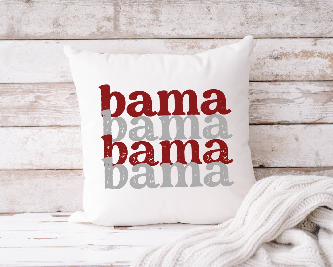 Bama Square Pillow, Alabama Pillow, Graduation Gifts, College Gift ...