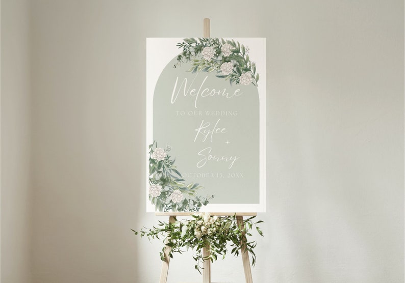 Wedding Welcome Sign Sage Green - Etsy