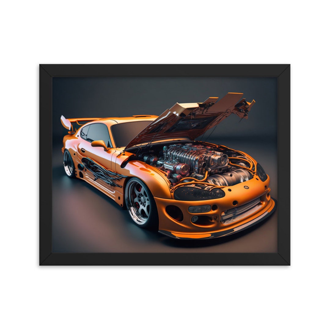 Toyota Supra MK4 Framed Poster - Etsy