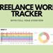 Freelance Work Tracker Google Sheets Template Income Spreadsheet Weekly ...