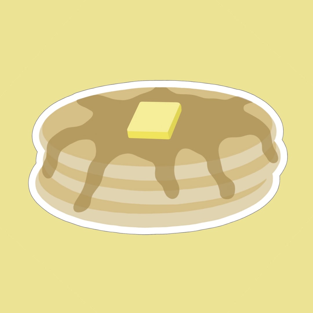 Pancake Stack Waterproof Sticker - Etsy