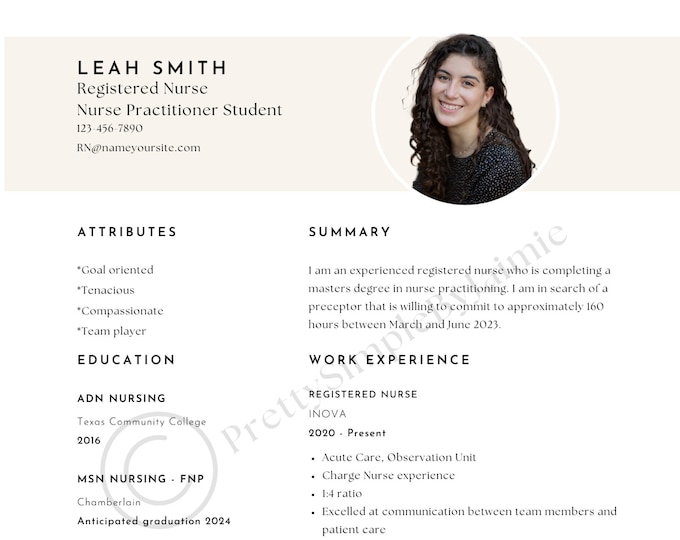 Nurse Practitioner Resume, Clinical Preceptor Resume, Clinical Resume ...