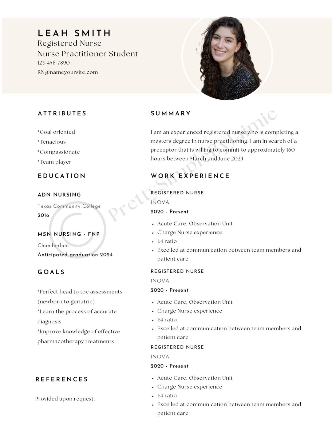 Nurse Practitioner Resume, Clinical Preceptor Resume, Clinical Resume ...