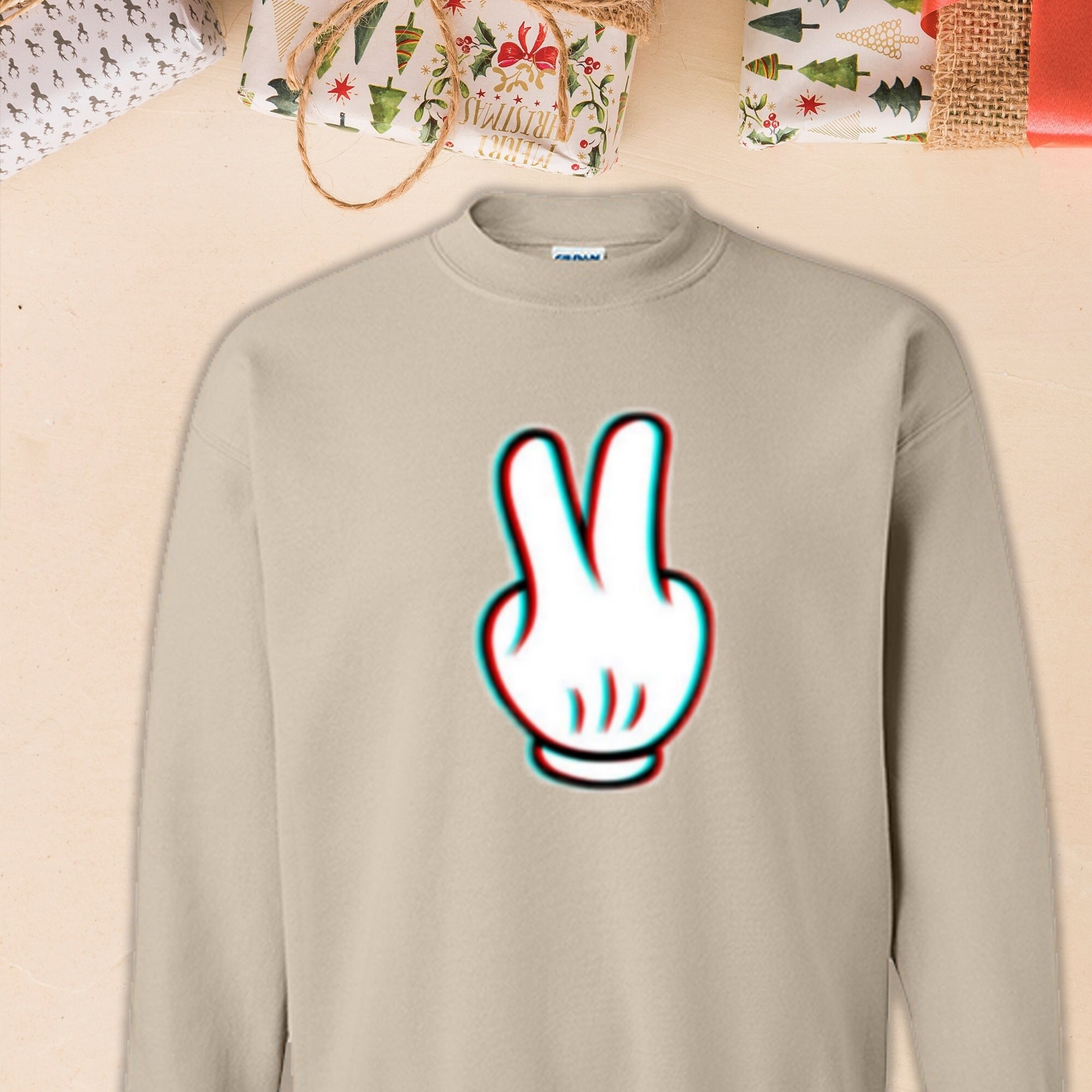 Mickey Mouse Hands Peace