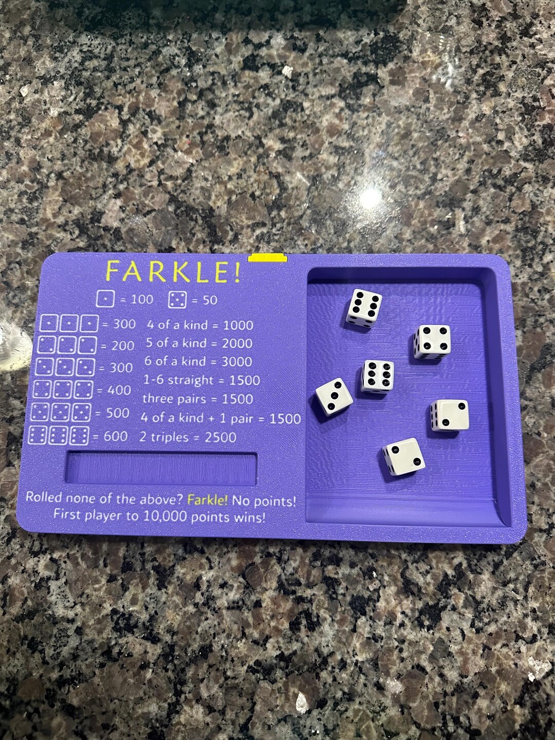 Farkle Dice Tray - Etsy
