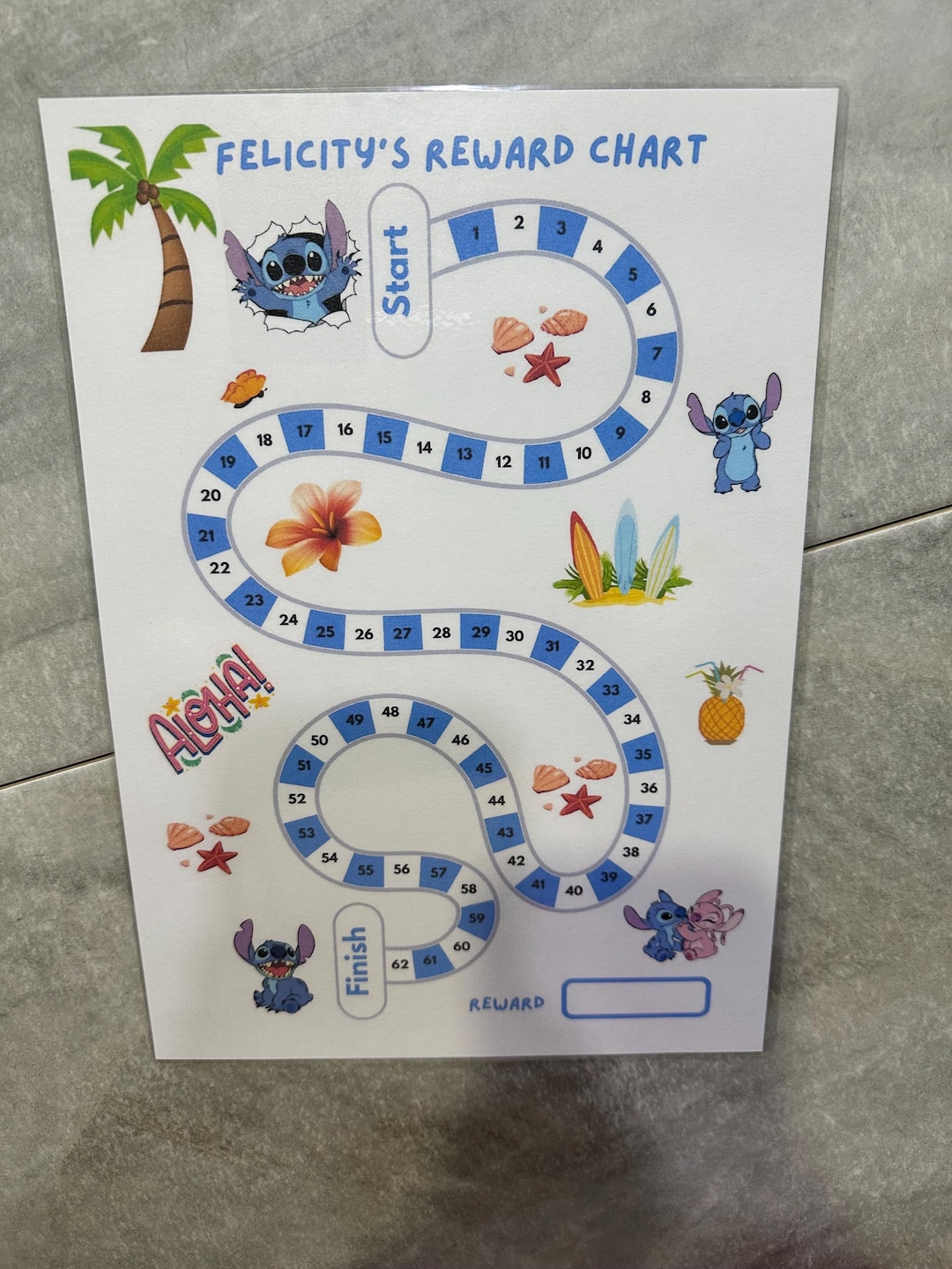 Stitch Reward Chart - Etsy