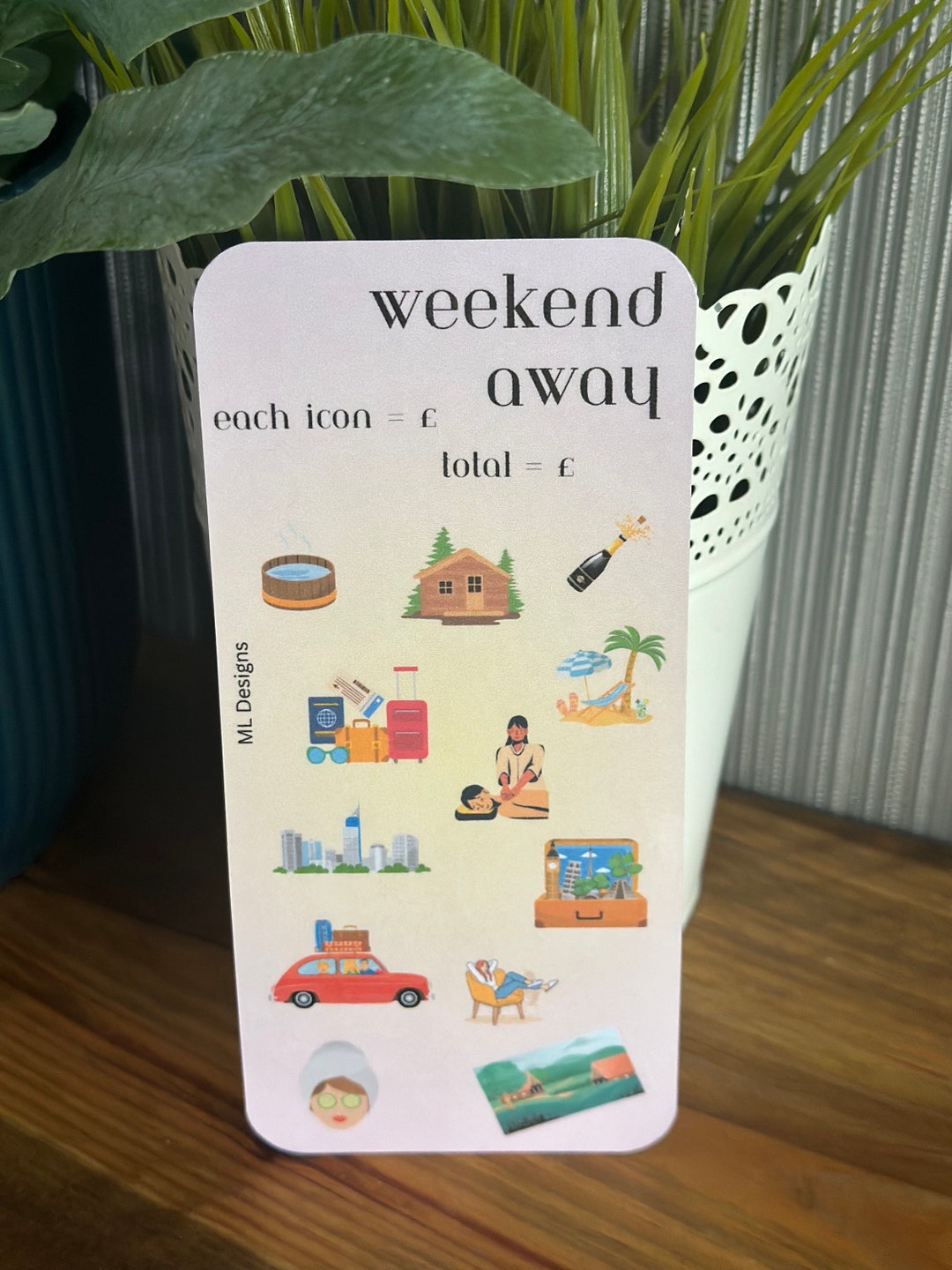 Weekend Away Savings Tracker - Etsy