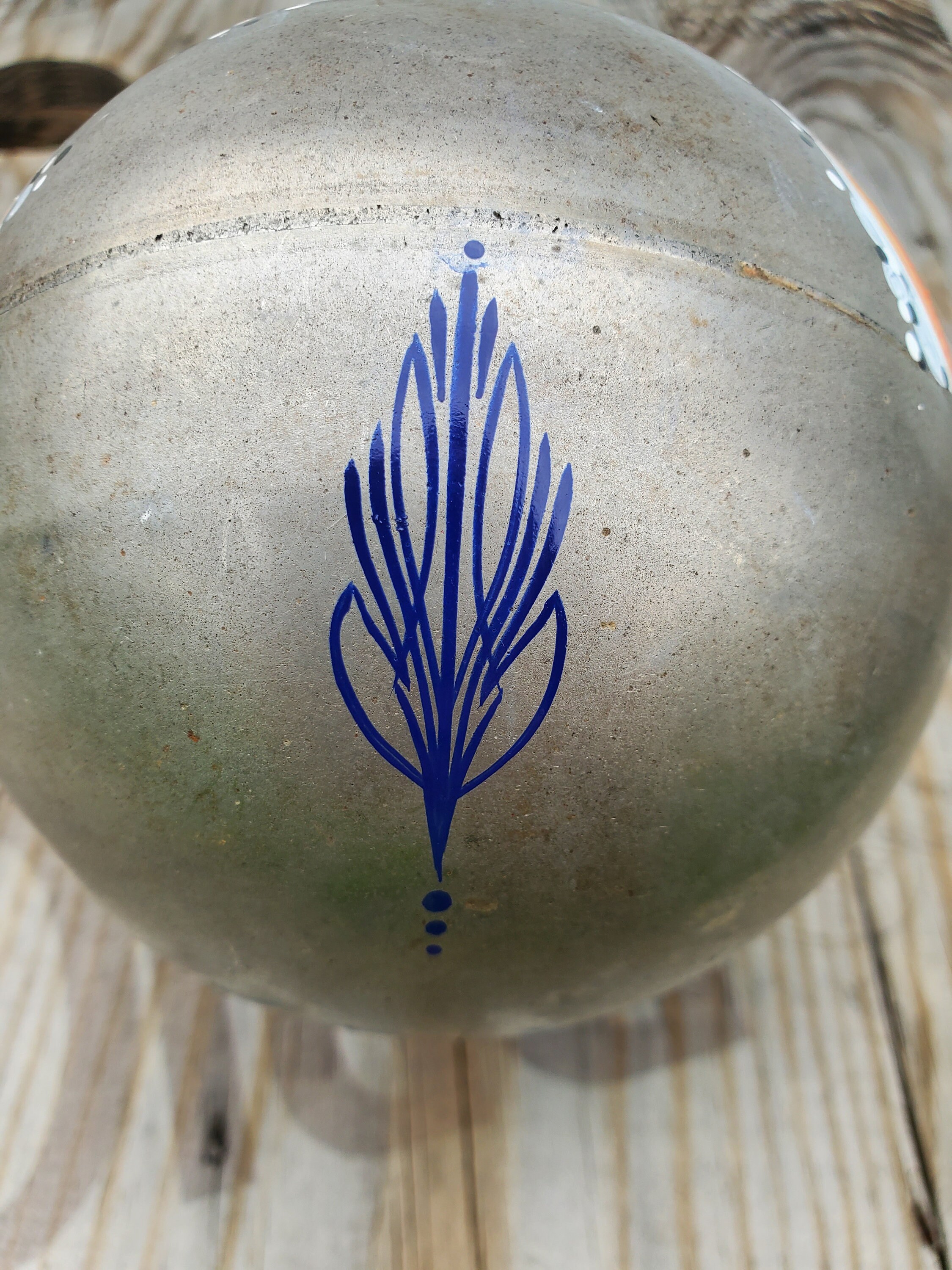 Ivan Eyeball Upcycled Chainsaw Piston Garage Art Enamel Pinstriping ...