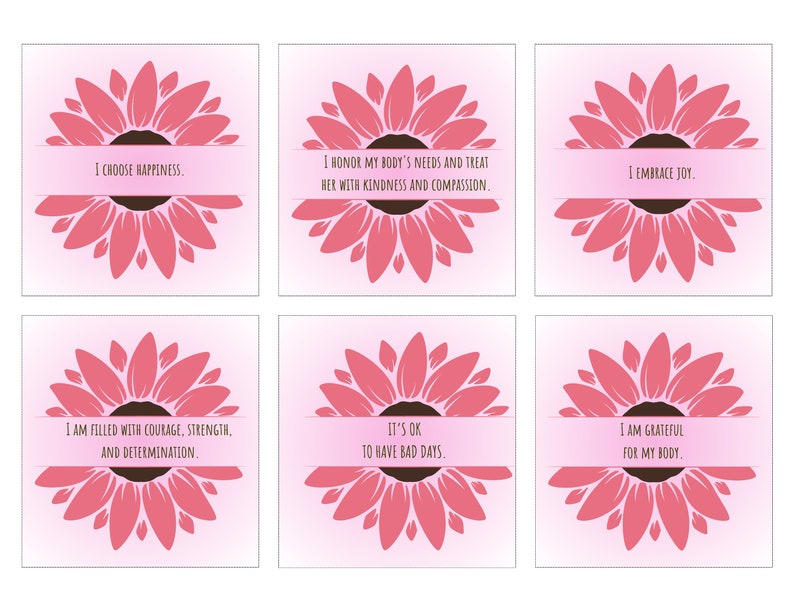 Printable Positive Affirmation Cards - Etsy