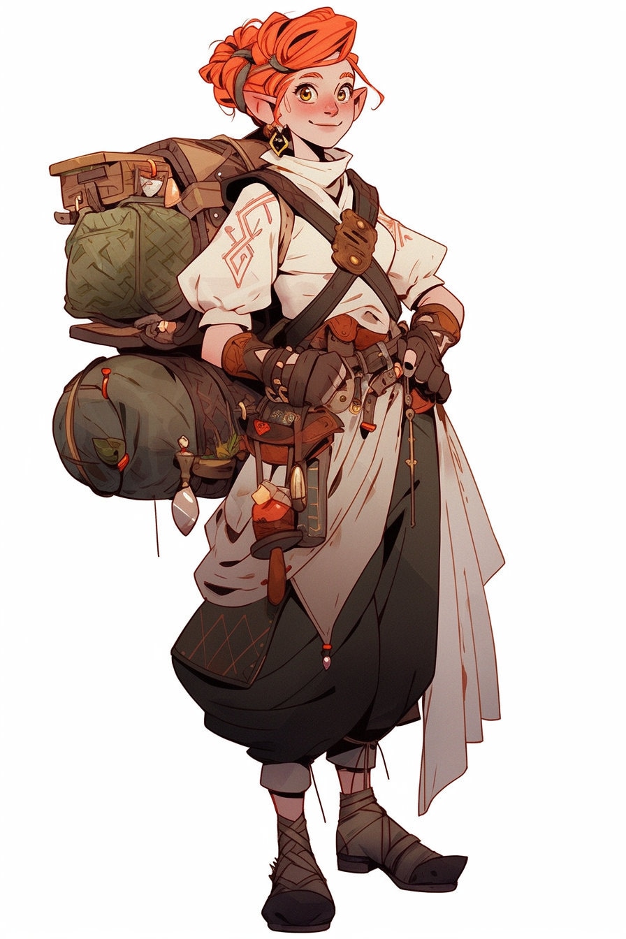 Custom Dnd Character Art Full-body Hero Illustration RPG Character ...