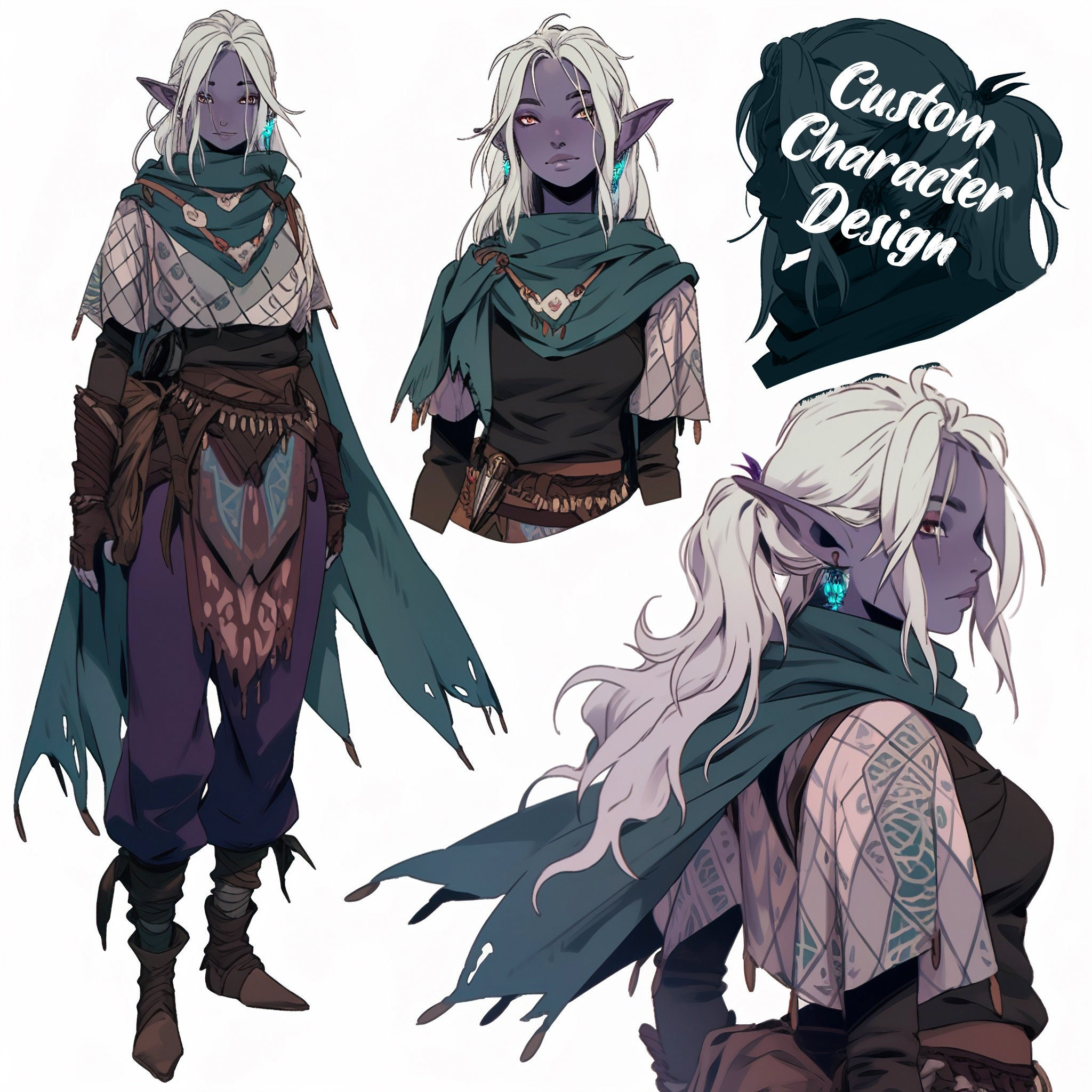 Custom Dnd Character Design Fantasy Hero Illustration RPG - Etsy Canada