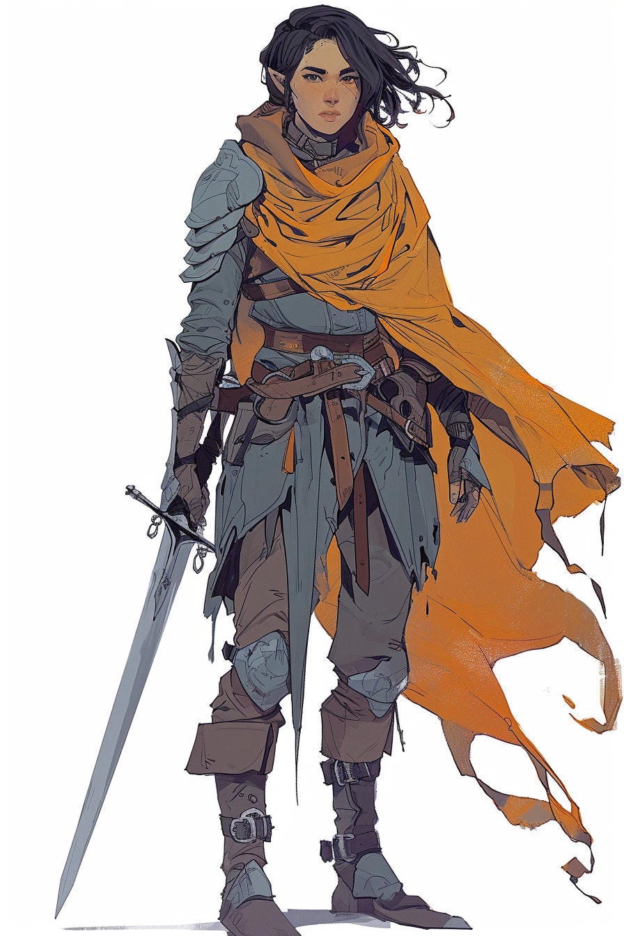 Custom Dnd Character Full-body Hero Illustration RPG Character ...