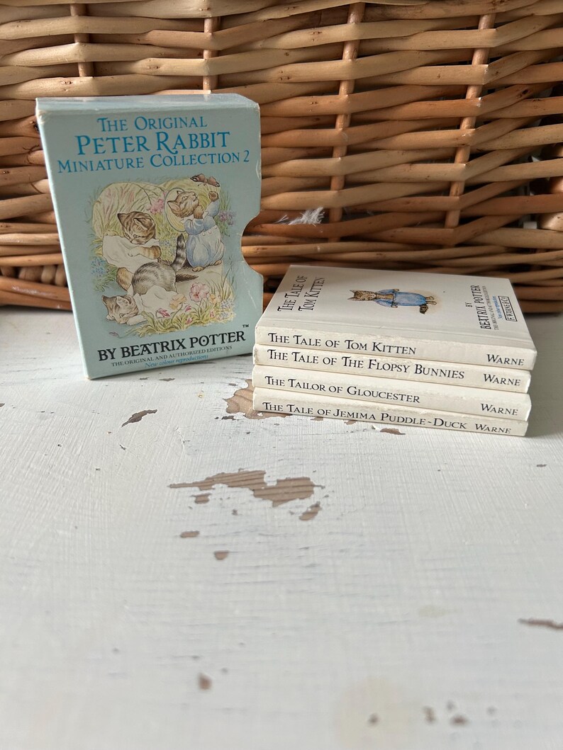 Vintage Peter Rabbit Mini Books Set • Beatrix Potter Collectible ...
