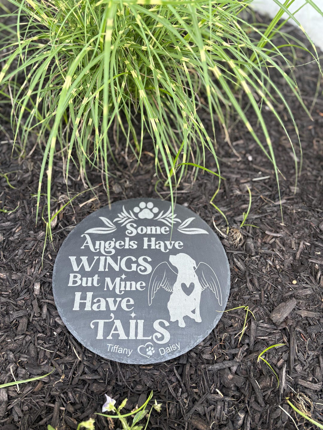 Engraved Pet Memorial Slate Stone: Custom Dog Remembrance Gift - Etsy