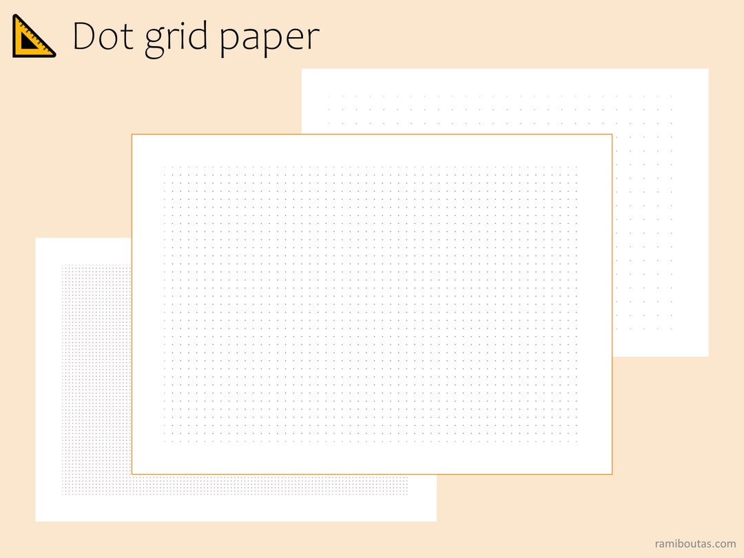 Dot Grid Paper, Bullet Journal, Dotted Paper, Dots, Dot Grid - Etsy