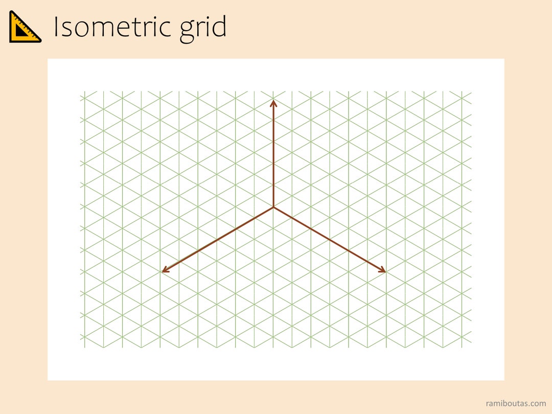 Isometric Grid, Isometric Graph, Isometric, Iso, Iso Paper - Etsy