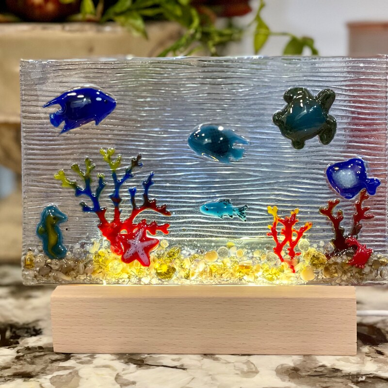 Fused Glass Fish - Etsy