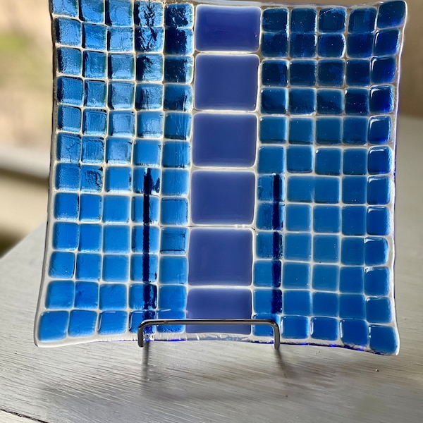 Blue and White Square Plates - Etsy