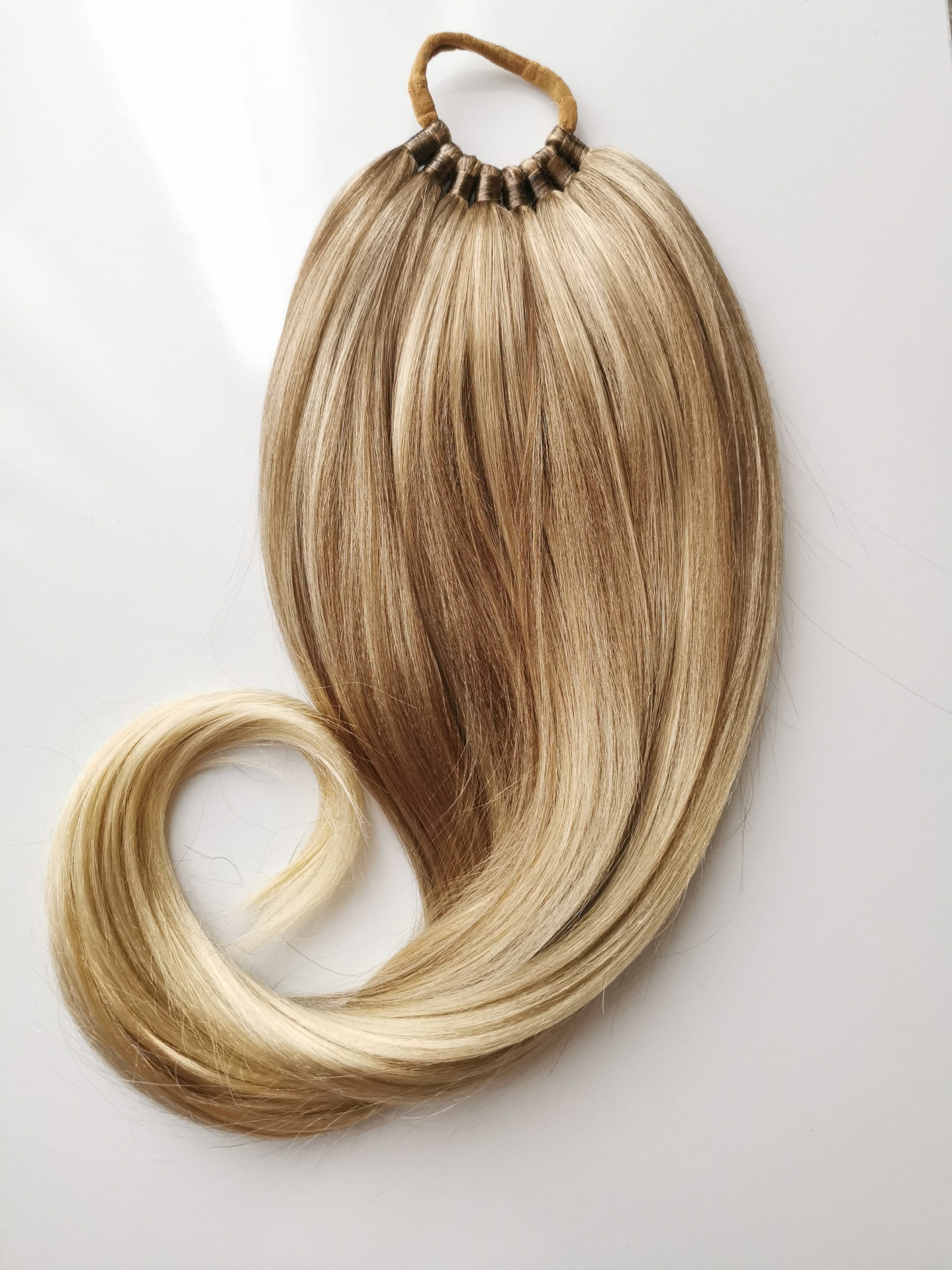 Blonde Ponytail Extension, Fake Ponytails on Elastic Band ,noclipin ...
