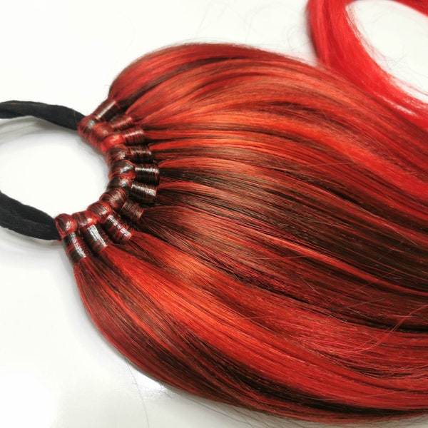 Red Hair Extensions - Etsy