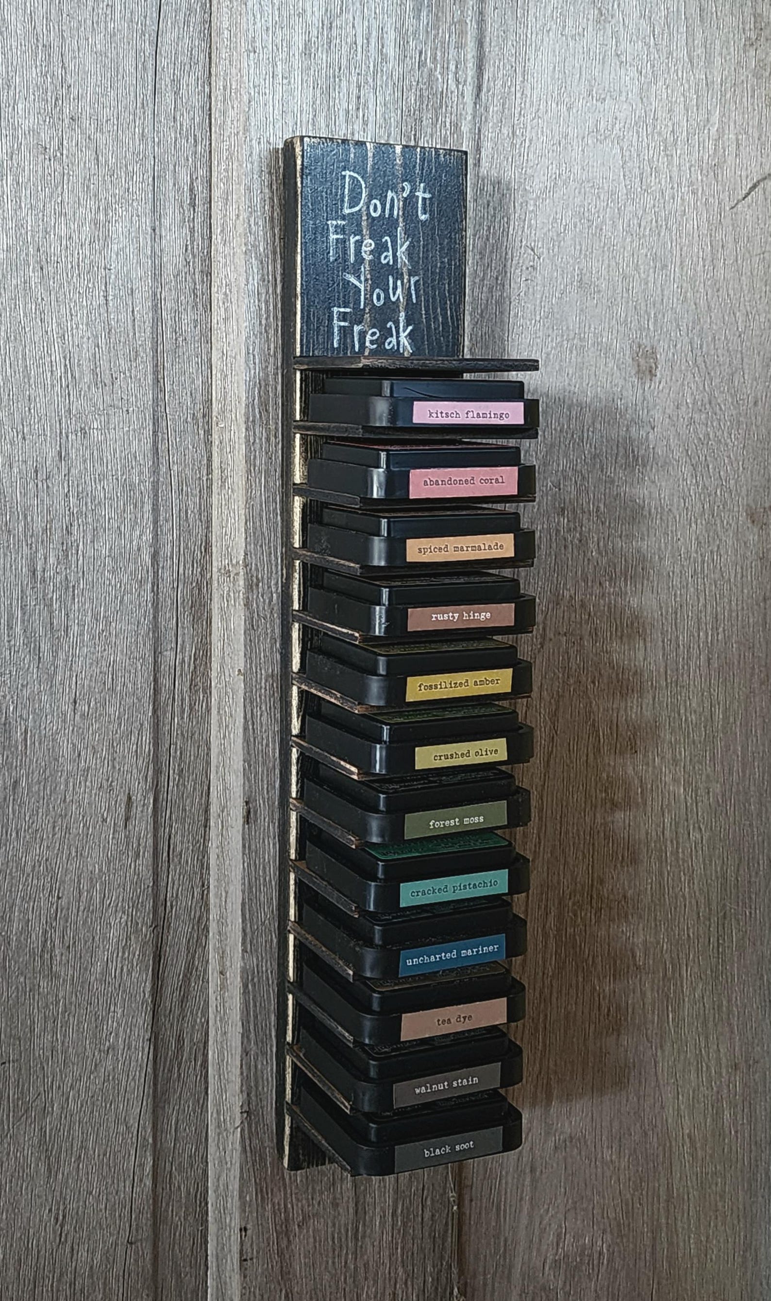 Wall Mounted Ink Pad Holder Fits Tim Holtz Distress Ink, Distress Oxide ...