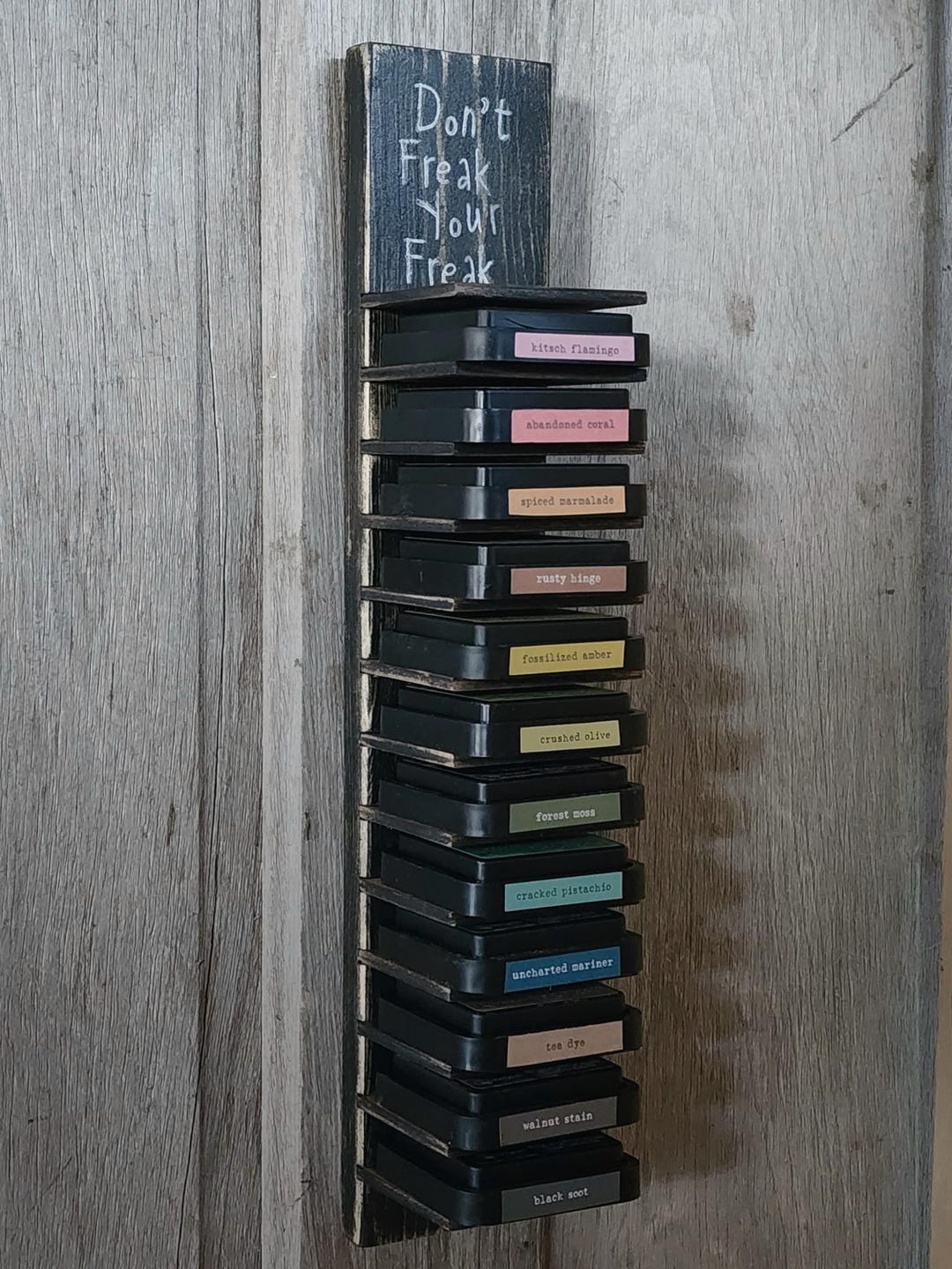 Wall Mounted Ink Pad Holder Fits Tim Holtz Distress Ink, Distress Oxide ...