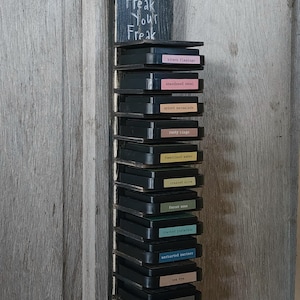 Wall Mounted Ink Pad Holder Fits Tim Holtz Distress Ink, Distress Oxide ...