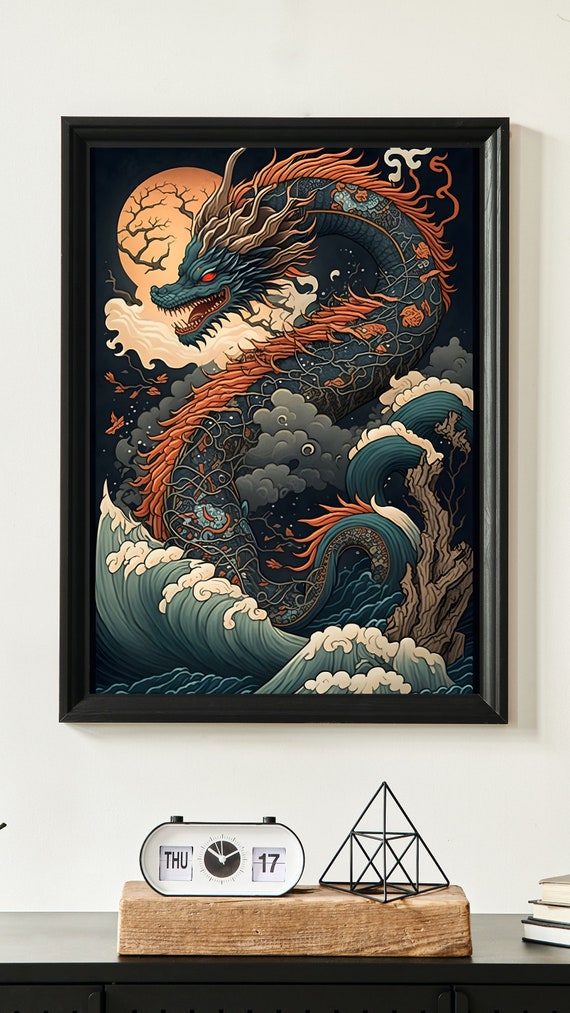 Japanese Water Dragon Art