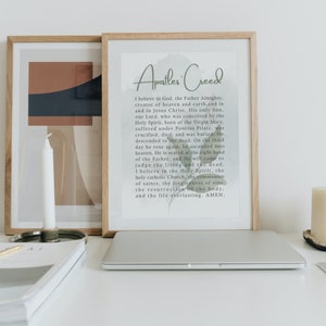 Apostles' Creed Christian Wall Art | Christian Church Liturgy ...