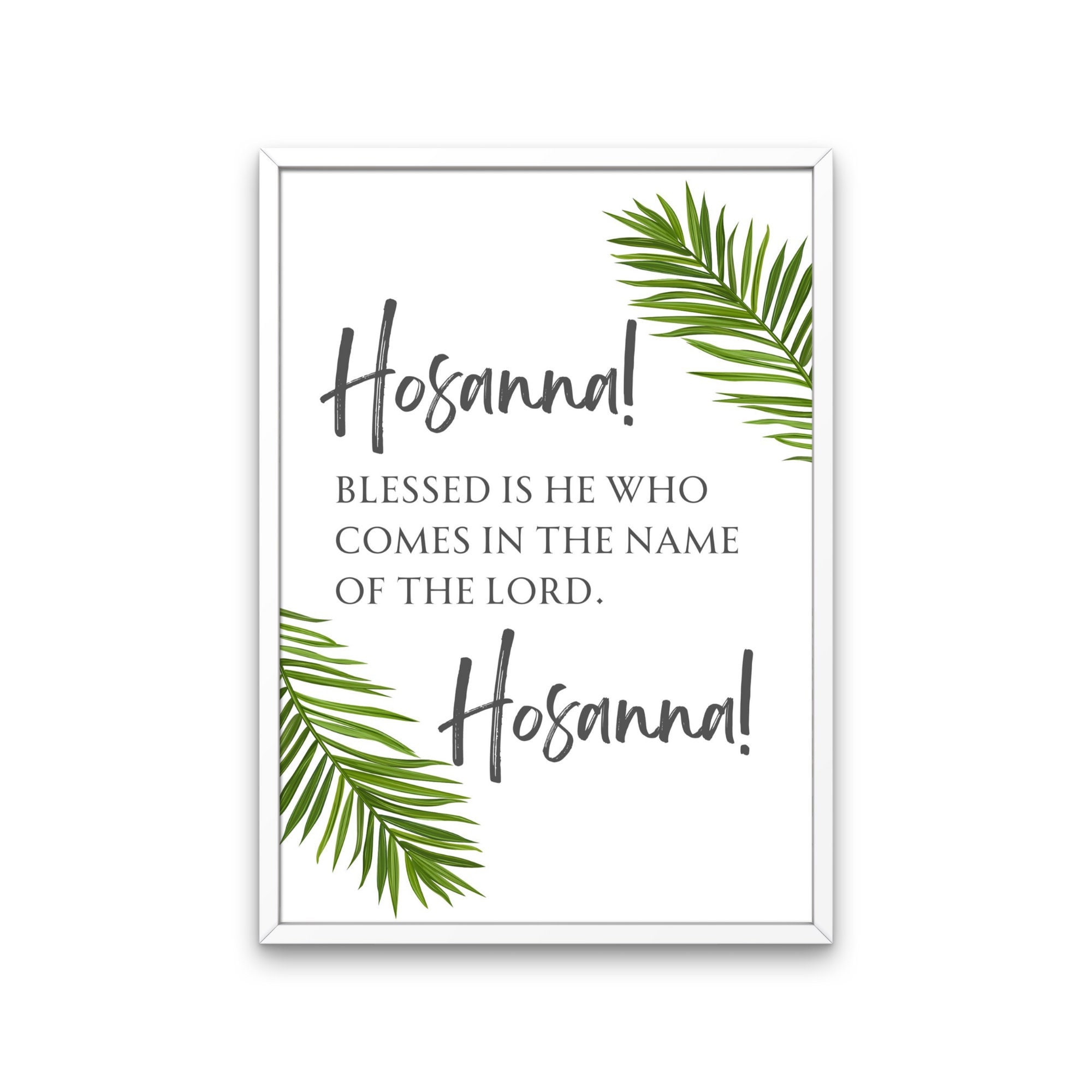 Hosanna! Blessed is He Who Comes in the Name of the Lord Christian ... Hosanna! Blessed is He Who Comes in the Name of the Lord Christian ...