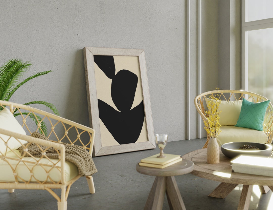 Printable Black Color Blocks Aesthetic Black Stones Modern - Etsy