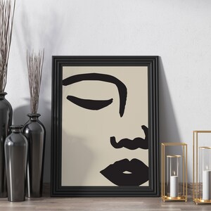 Hand Drawn Abstract Face Illustrations. Trendy Vector Art - Etsy