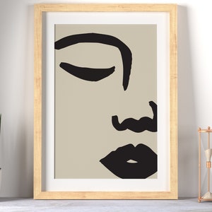 Hand Drawn Abstract Face Illustrations. Trendy Vector Art - Etsy