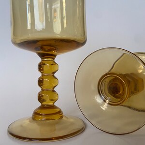 Yellow Flared Wine Glasses With Faceted Rim (set of 2) - Etsy