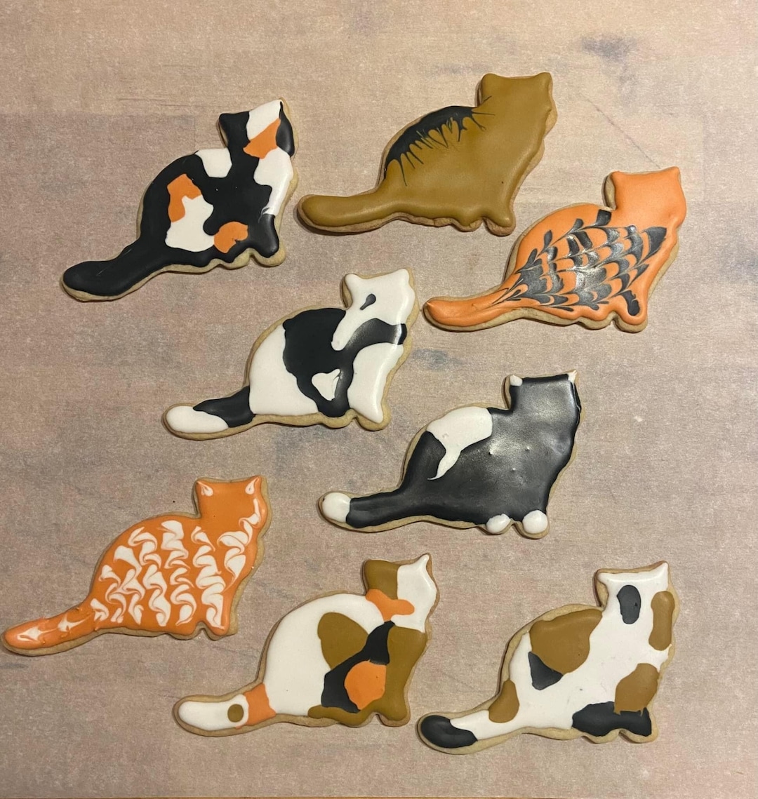 Cat Sugar Cookies - Etsy