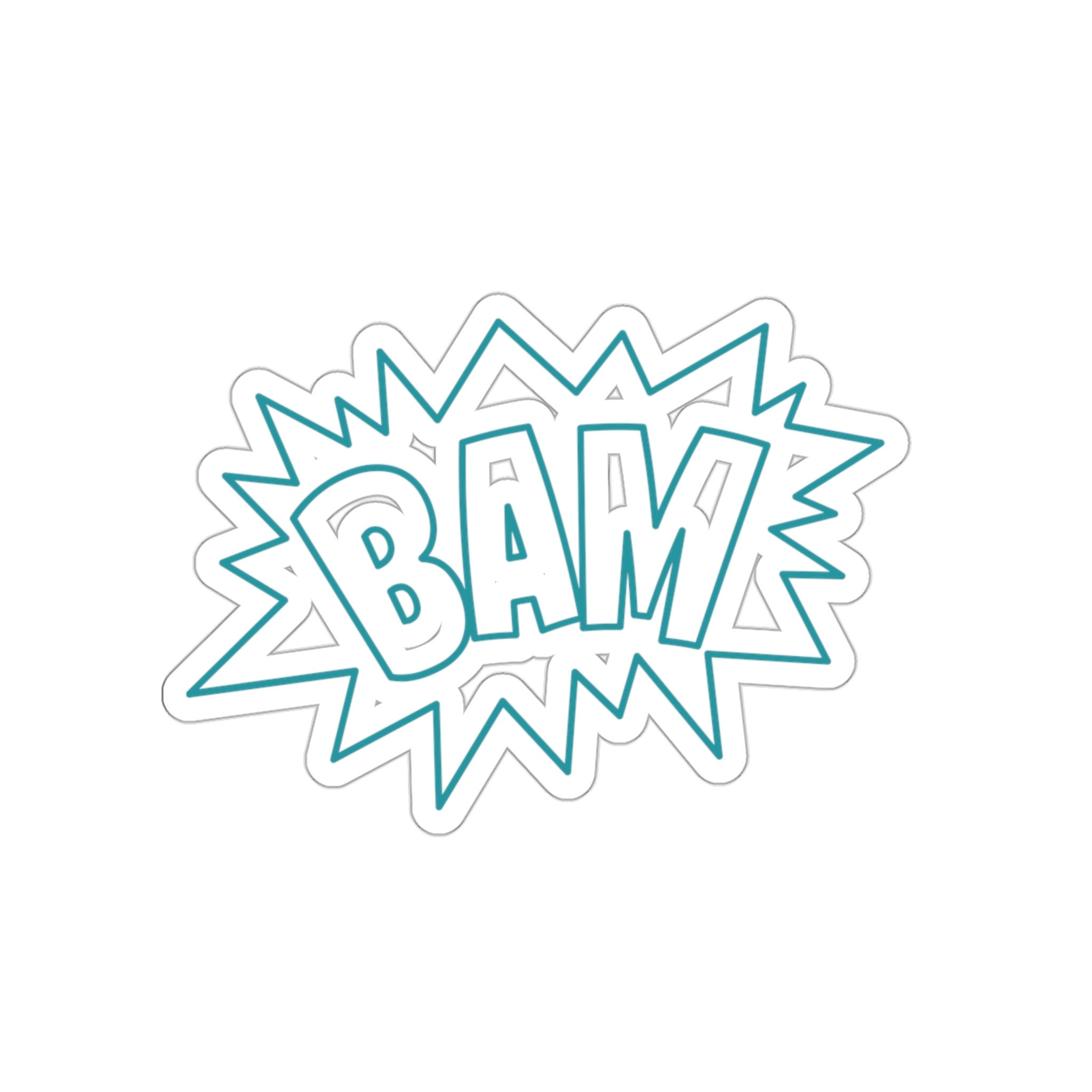 Comic Action Bubble Sticker - BAM + Comic Bubble - Etsy