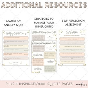 Anxiety Relief Printable Worksheets Anti Anxiety Journal Digital ...