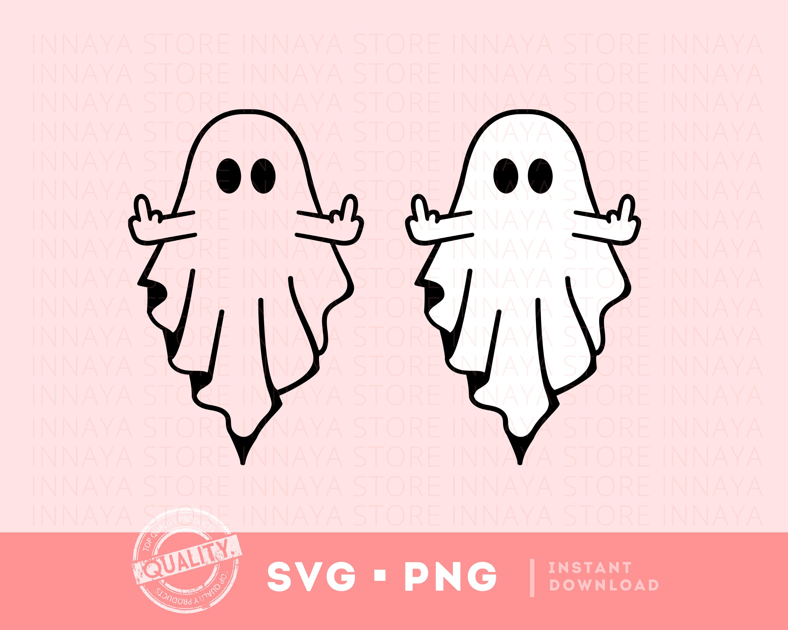 Ghost Middle Finger Svg Png Ghost Svg Png Halloween Svg - Etsy Ireland