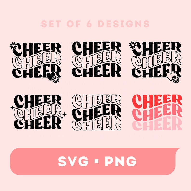 Cheer SVG File Instant Download Cheer Bundle for Cricut - Etsy