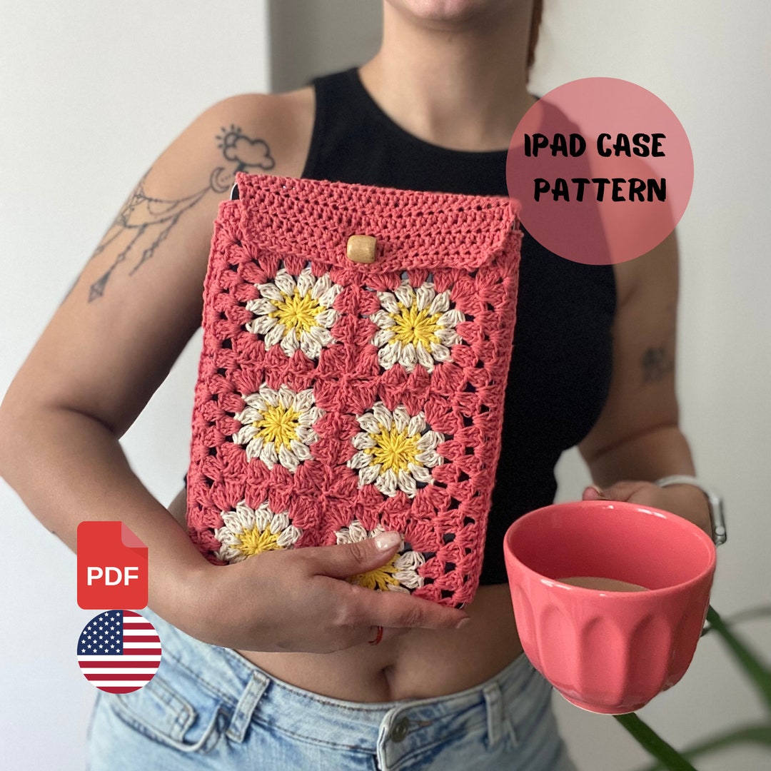 Crochet Easy iPad and Book Case Pattern, Personalizable Gift for Work ...