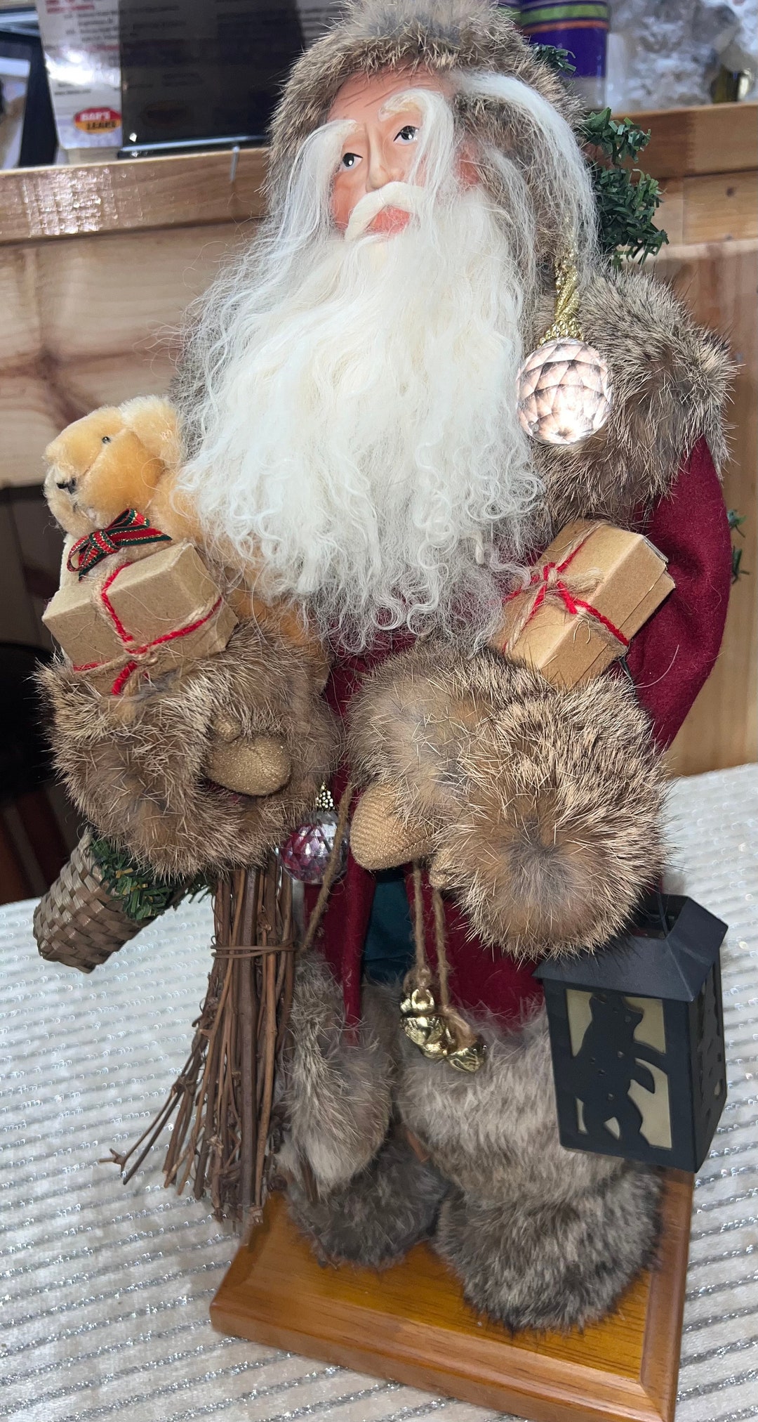 Rare Vintage Victorian Custom Handmade Art Saint Nicolas Santa Claus ...